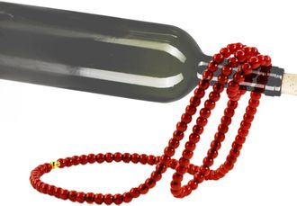Generic Flaschenhalter für Perlenkette, Flaschenhalter in Form einer Edelsteinkette, kreative Neuheit, einzigartiger Rotweinflaschenhalter für Bar und Heimdek