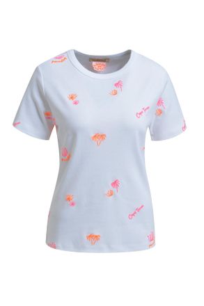 Smith & Soul T-Shirt SMITH & SOUL, Damen, Gr. XL, wei&szlig;, Jersey, Obermaterial: 100% Baumwolle, bestickt, regular fit normal, Rundhals, abgesteppte Kante, Shirts T-S