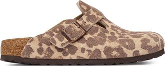 Birkenstock Pantoletten Birkenstock Boston Print 1033324 Braun