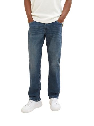 Tom Tailor Herren Jeans Marvin - Straight Fit - Blau - Mid Stone Wash Denim, Gr&ouml;&szlig;e:W 33 L 32, Farbe:Mid Stone Wash (10281)