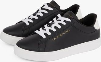 Tommy Hilfiger Ledersneaker in Schwarz