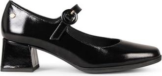 miMaO Mary Jane &agrave; Talon en Cuir Vernis Noir, EU 39