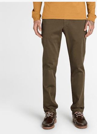 Timberland Stückgefärbte Claremont Chinohose für Herren in Grün, Herren, Grün, Größe