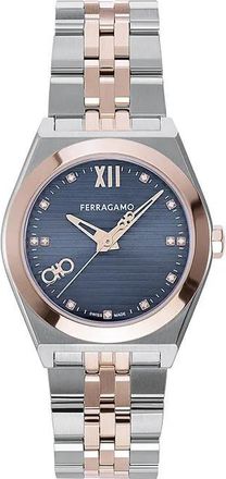 Ferragamo Uhr - Analoge Quarzuhr Kj-Vega - Gr. unisize - in Silber - f&uuml;r Damen