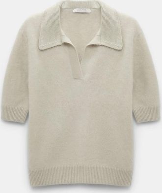 Dorothee Schumacher Pullover aus Merino-Kaschmir Mix mit Polokragen