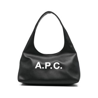 A.P.C. Schwarze Magnetische Schultertasche - - Bags - Damen - Schwarzk - ONE SIZE