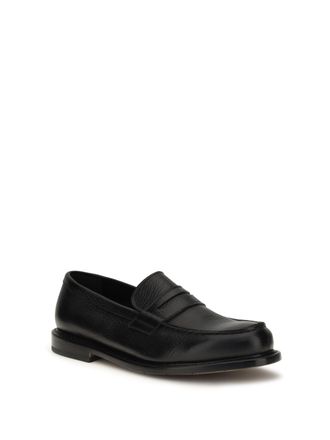 Premiata Mens Leather Loafer Black Calf Bos Taurus Loafers