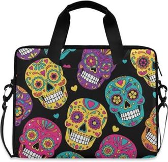 Alaza Sac pour ordinateur portable de 40,6 &agrave; 15,6 pouces - Motif palmiers color&eacute;s - Sac pour ordinateur portable de 40,6 &agrave; 15,6 - Sac fourre-tout pour homme