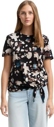 Tom Tailor Damen 1040186 T-Shirt, 38387-Abstract Print, XXL