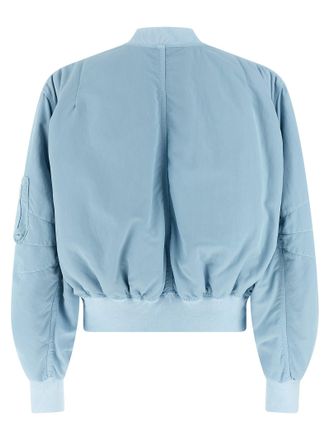 The Attico Womens Blue Polyamide Bomber Clothing