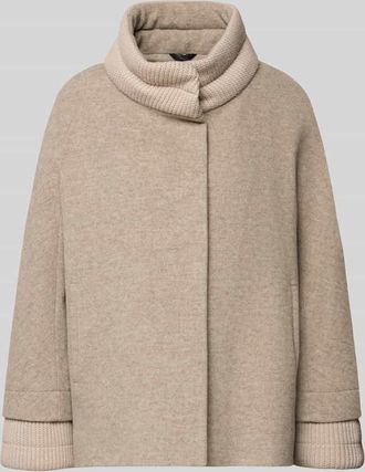 Cinzia Rocca Jacke aus Lanawolle-Mix mit Stehkragen und Eingrifftaschen