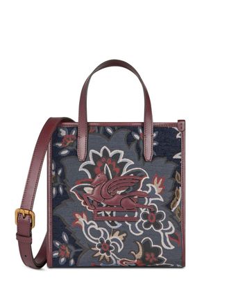 Etro petit sac Love Trotter en jacquard - Rouge