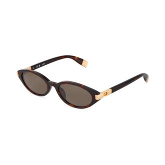 Furla Ovale Sonnenbrille - - Accessories - Damen - Braun - 54 MM