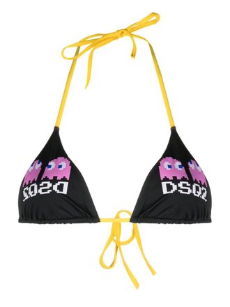 Dsquared2 Klassisches Triangel-Bikinioberteil - Schwarz