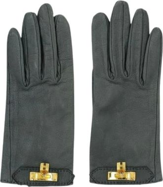Herm&egrave;s Pre-owned Kelly Gloves - Femme - Pre-owned - Vert - Taille: ONE Size