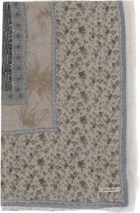 Faliero Sarti Femme, Accessoires, Gris, Taille: ONE Size Wilde Floral-Print Stole