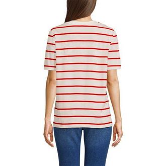 Lands End Premium Heavyweight-Baumwollshirt, Damen, Gr&ouml;&szlig;e:48-50 regular, Wei&szlig;, Baumwolle, by Lands End