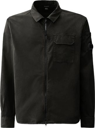 C.P. Company Zipped Overshirt - - Jackets - Herren - Schwarzk - S