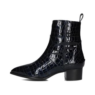 Notre-V Blaue Lackleder Stiefeletten - - Shoes - Damen - Blau - 41 EU