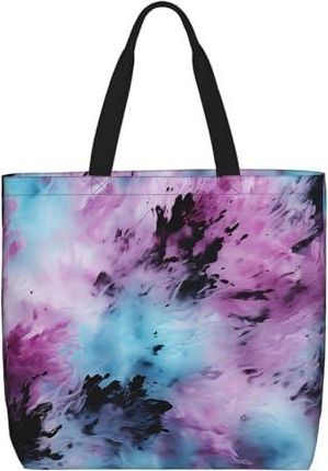 Generic Couleur Estomp&eacute;e Sac A Main Femme R&eacute;utilisable Sacs De Courses Grand Sac Cabas Pour Quotidienne Shopping Travail