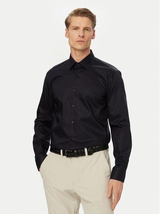 HUGO BOSS Hemd H-Hank 50560704 Dunkelblau Slim Fit