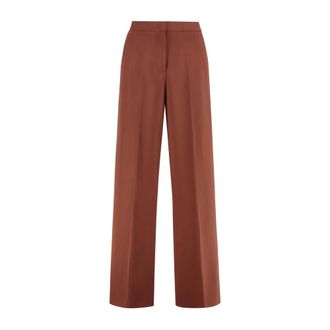Pinko Wide Leg Tailored Pants - - Trousers - Damen - Braun - S