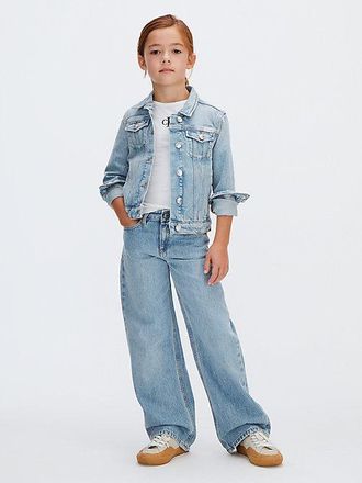Calvin Klein Loose Wide Leg Jeans - Dante Wash - M&auml;dchen - 12