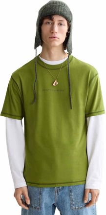 Scotch & Soda Seasonal Core T-Shirt mit lockerer Passform, Calla Green 300, M