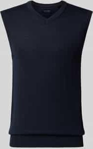 Christian Berg Slim Fit Pullunder aus Baumwoll-Mix mit V-Ausschnitt