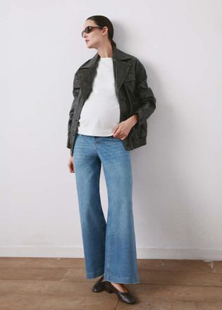 Mango T-shirt coton grossesse blanc - Femme - S - MANGO