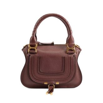 Chlo&eacute; Sac &agrave; main Marcie en cuir grain&eacute;