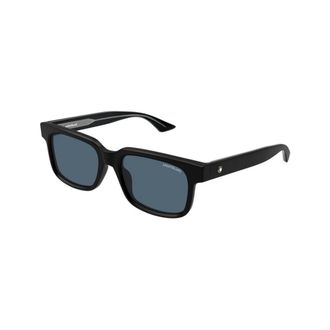 Montblanc Rechteckige Sonnenbrille - - Accessories - unisex - Schwarzk - 54 MM