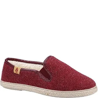 Hush Puppies Femme Douillette recycl&eacute;e Chausson, Bordeaux, 40 EU