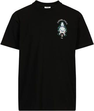 Casablanca T-shirt Hotel Emblem en coton