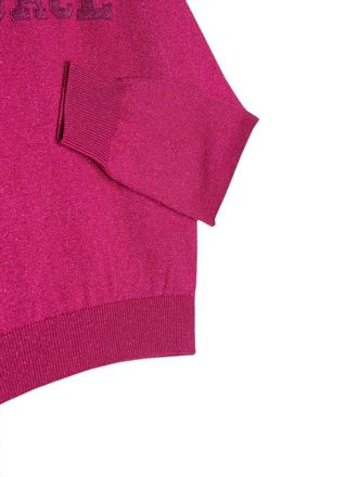 Versace Crew Neck Acetate Sweater - Pink