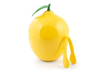 hOme Home Eisk&uuml;bel Lemon aus Polypropylen, gelb, mit Zange, 15 cm