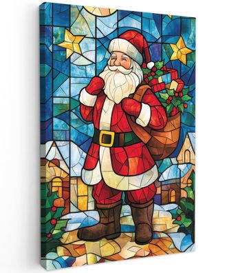 MuchoWow &copy; Weihnachtsdeko Leinwandbild 40x60 cm Dekoration Wohnzimmer Bilder Pictures Weihnachtsgeschenke Decoration Living Room Deko Moderne Bild Geschenke We