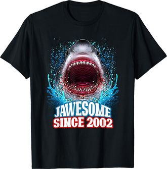 BDAZ 24. Geburtstag Jawesome Seit 2002 Shark 24 Jahre alt T-Shirt