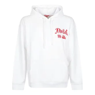 Diesel Homme, Sweatshirts et sweats &agrave; capuche, Blanc, Taille: L SweaT-shirt S-Box T-Aa2