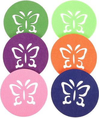 BESPORTBLE Lurrose Filz Tischset rutschfest W&auml;rmeisolierend Platzset aus Schwarzem Filz Einfache Tischunterlage f&uuml;r Esszimmer Filzunterlagen M&ouml;bel Tellermatte Sa