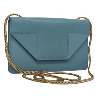 Saint Laurent Pre-owned Leder Schultertasche - - Pre-owned - Damen - Blau - ONE SIZE