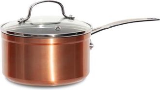 NuWave 1,9L Gesundes Duralon Kupfer Keramisches Antihaft-Kochgeschirr, PFAS-frei, Spülmaschinen- und Ofenfest, Induktionsgeeignet, Kratzfeste Oberfläche, Gla