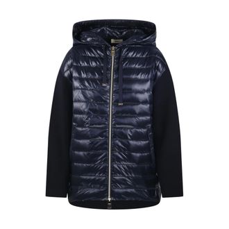 Herno Femme, Vestes, Bleu, Taille: 36 FR Veste Rembourr&eacute;e &agrave; Capuche
