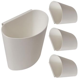 NUOBESTY 4st&uuml;cke H&auml;ngekorb Aus Kunststoff F&uuml;r Aufbewahrung H&auml;ngebox Zum Aufh&auml;ngen An Rollwagen Praktischer H&auml;ngekorb F&uuml;r Kleinigkeiten Leicht Zu Montieren Tran