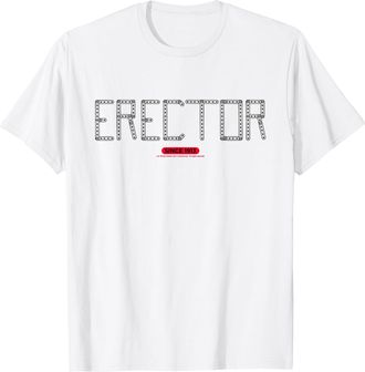Meccano Erector Strips Text Logo Modellautos Retro T-Shirt