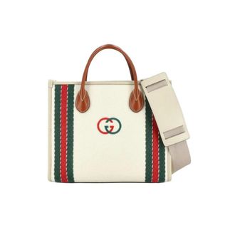 Gucci Canvas Interlocking G Satchel - - Bags - Damen - Mehrfarbig - ONE SIZE