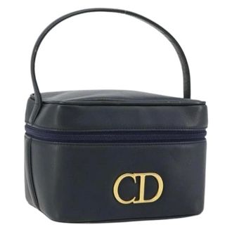 Dior Pre-owned Cuir sacs-dior - Femme - Pre-owned - Bleu - Taille: ONE Size