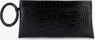 Tom Ford Aura crocodile-print leather clutch bag - TOM FORD - gender_Woman