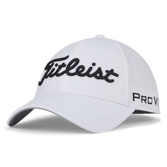 Titleist Titleist Tour Elite Cap Capuchon, Blanc/Noir, M-L Mixte
