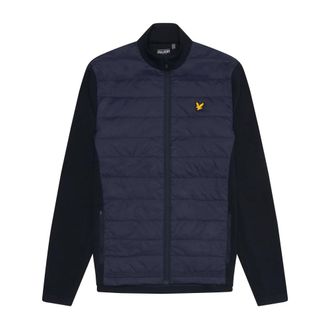 Lyle & Scott Homme, Vestes, Bleu, Taille: S Veste de golf matelass&eacute;e &agrave; fermeture &eacute;clair int&eacute;grale